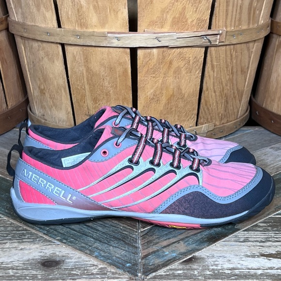 Merrell | Shoes | Merrell Lithe Glove Porcelain Rose Grey Barefoot ...